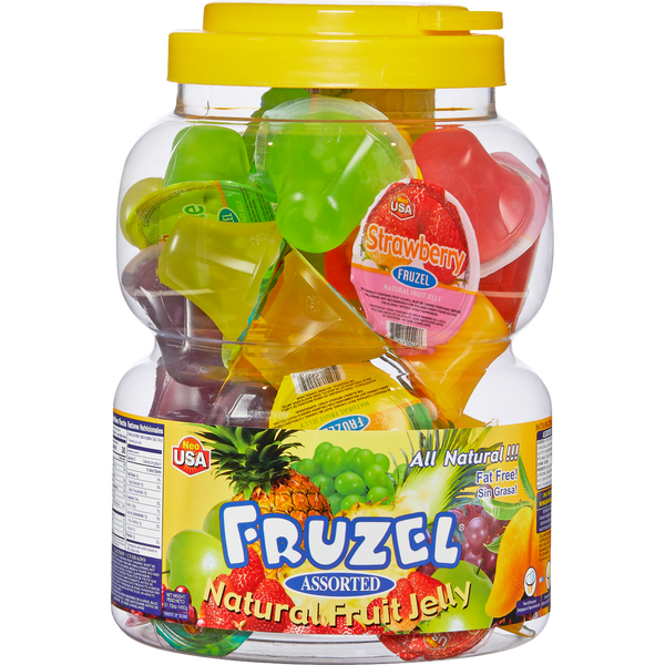 Fruzel - Fruit Jelly Assorted - 1 Cup (Mexico)