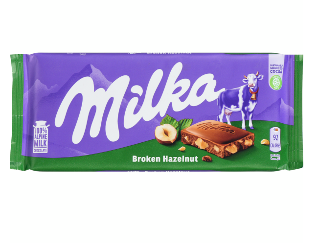 Milka - Hazelnut Chocolate Bar - 90g (Germany)